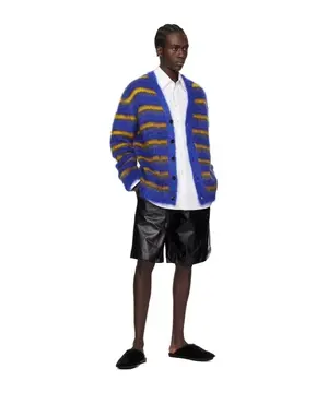 Marni Striped Y-neck Cardigan