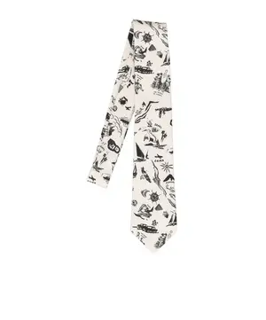 Paul Smith Pointed Tie - White