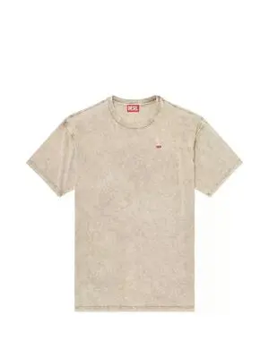 DIESEL® Logo-patch Cotton T-shirt - Neutrals