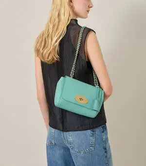 Mulberry Leather Lily Shoulder Bag - Blue