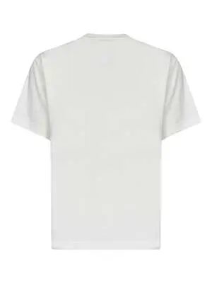 Burberry Chalk White Cotton Knight Stamp Check T-shirt