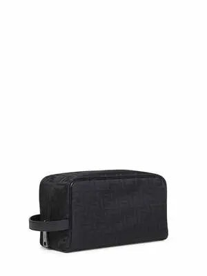 Fendi Black Ff Toiletry Case Medium