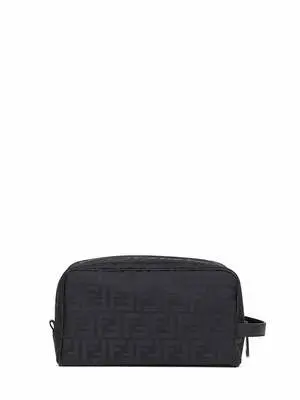 Fendi Black Ff Toiletry Case Medium