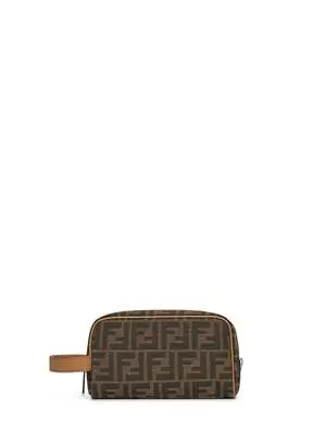 Fendi Ff Jacquard Fabric Toiletry Bag - Multicolor