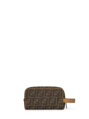 Fendi Ff Jacquard Fabric Toiletry Bag