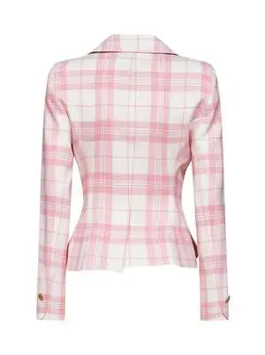 VIVIENNE WESTWOOD Virgin Wool Tartan Blazer - Multicolor