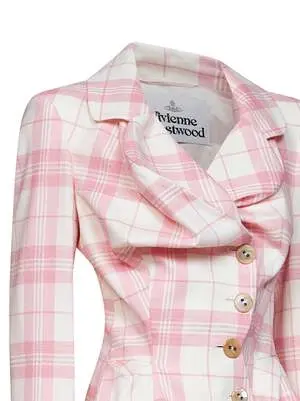 VIVIENNE WESTWOOD Virgin Wool Tartan Blazer - Multicolor
