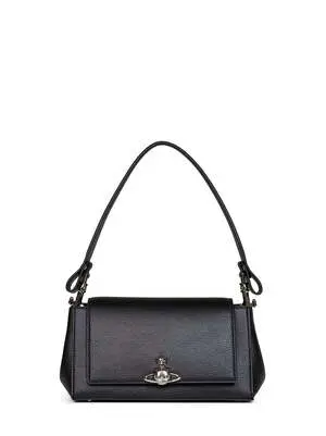 VIVIENNE WESTWOOD Black Hazel Medium Shoulder Bag - Multicolor