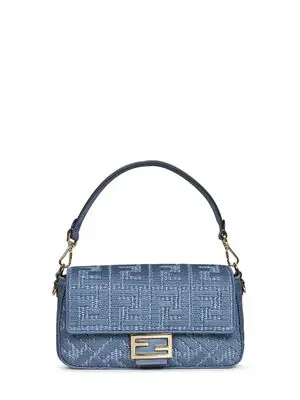 Fendi Blue Baguette Shoulder Bag - Multicolor
