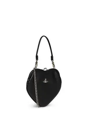 VIVIENNE WESTWOOD Black Belle Heart Frame Handbag - Multicolor
