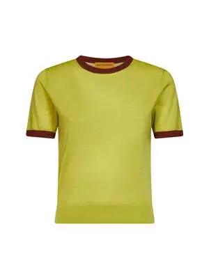 Guest In Residence Ribbed Cashmere T-shirt - Multicolor