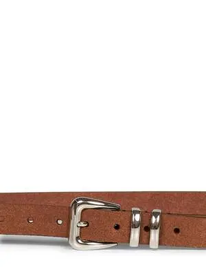 Brunello Cucinelli Reversed Calfskin Leather Belt