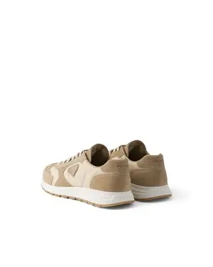 Prada Prax Suede And Re-nylon Sneakers