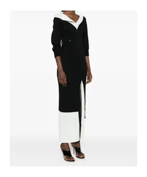Attico Off-the-shoulder Layered Long Dress