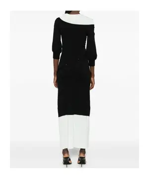 Attico Off-the-shoulder Layered Long Dress