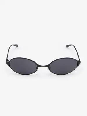 Alexander McQueen Neo Oval Sunglasses - Silver