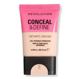 REVOLUTION BEAUTY Conceal & Define Soft Matte Full Coverage Foundation - F2nc