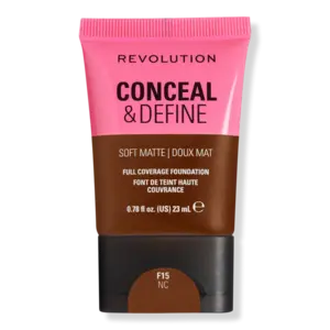 REVOLUTION BEAUTY Conceal & Define Soft Matte Full Coverage Foundation F15nc