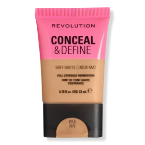 REVOLUTION BEAUTY Conceal & Define Soft Matte Full Coverage Foundation F7.2nw