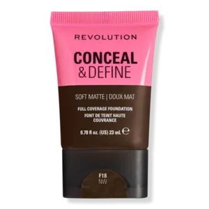 REVOLUTION BEAUTY Conceal & Define Soft Matte Full Coverage Foundation F18nw