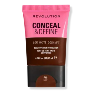 REVOLUTION BEAUTY Conceal & Define Soft Matte Full Coverage Foundation F19nw