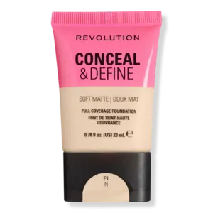REVOLUTION BEAUTY Conceal & Define Soft Matte Full Coverage Foundation - F1n