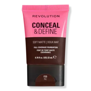 REVOLUTION BEAUTY Conceal & Define Soft Matte Full Coverage Foundation F20nc