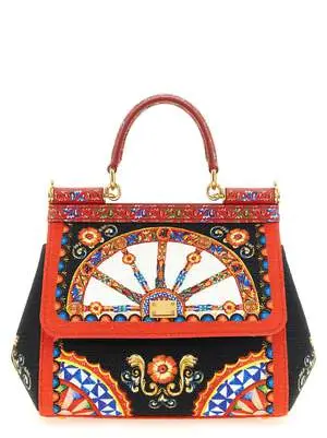 Dolce & Gabbana Sicily' Small Handbag - Multicolor