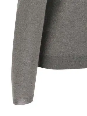 Brunello Cucinelli Sparkling Turtleneck Sweater - Gray