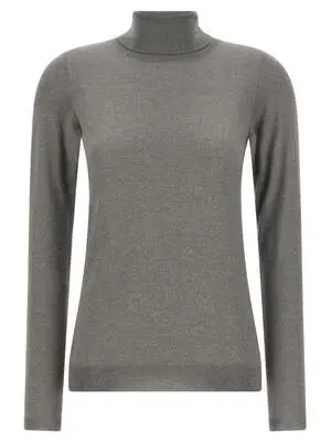 Brunello Cucinelli Sparkling Turtleneck Sweater - Gray