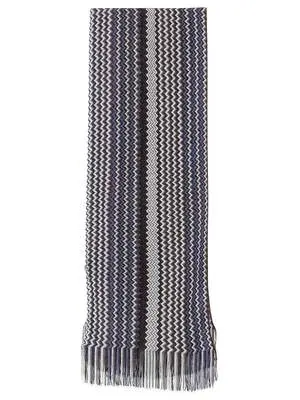 MISSONI Missoni Women Zig-Zag Viscose Fringed Scarf