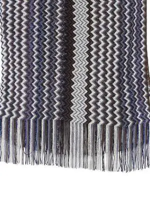 Missoni Zig-zag Viscose Fringed Scarf