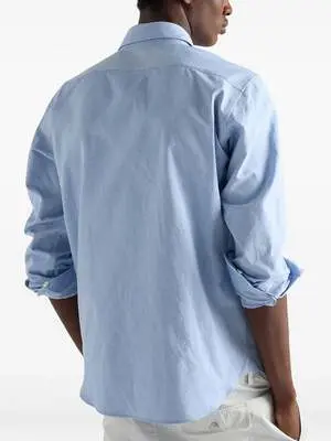 Prada Classic Fit Cotton Shirt - Blue