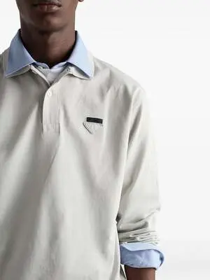 Prada Classic Fit Cotton Shirt - Blue