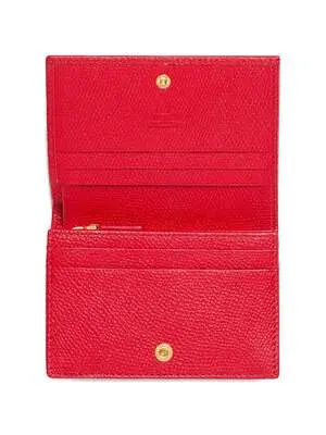Valentino Garavani Vlogo Signature Grainy Leather Wallet