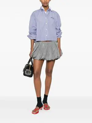 Miu Miu Micro Pinstripe Poplin Shirt