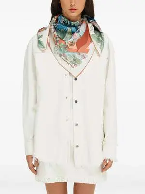 FERRAGAMO Jungle Party Print Silk Scarf - Multicolor
