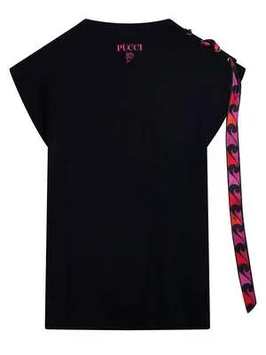 Emilio Pucci Foulard Detail Viscose T-shirt