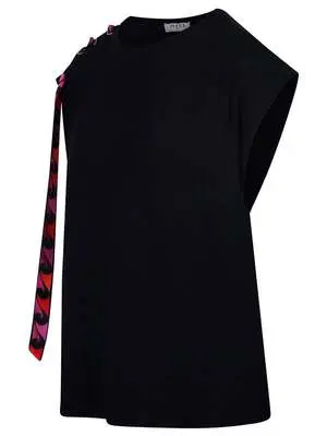 Emilio Pucci Foulard Detail Viscose T-shirt