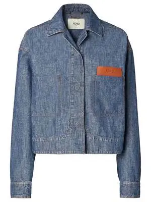 Fendi Chambray Short Jacket - Blue