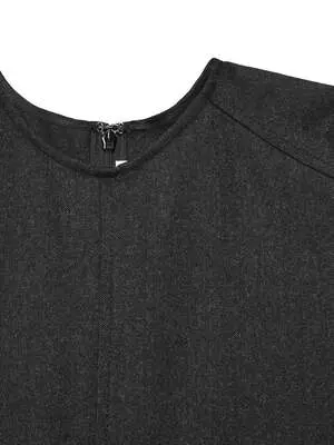 Victoria Beckham Dolman Wool Midi Dress - Gray