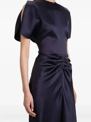 Victoria Beckham Bela Midi Dress - Blue