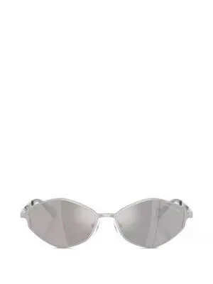 Michael Kors Geometric Frame Sunglasses - Silver