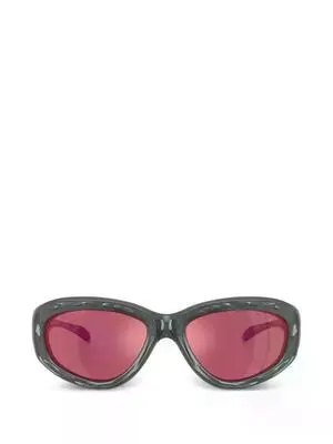 DIESEL® Oval Frame Cutout Sunglasses - Grey