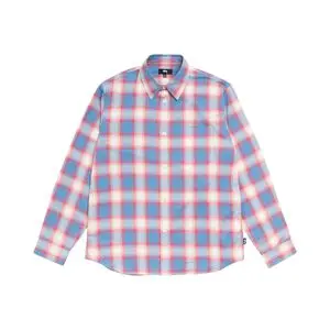 StÜssy Beach Ombre Plaid Shirt - Blue