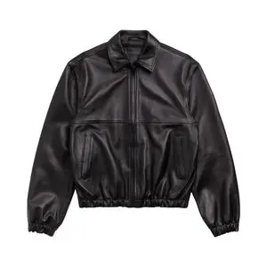 StÜssy Leather Work Jacket - Black