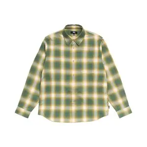 StÜssy Beach Ombre Plaid Shirt - Green