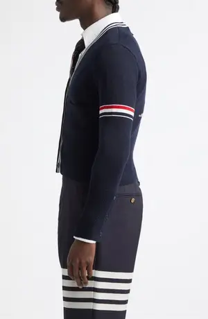 Thom Browne Sailboat Intarsia Cotton Cardigan