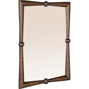 OLIVE GROVE Modern Wall Mirror - Brown