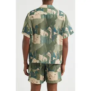 RIZORT Art Camp Shirt - Brown